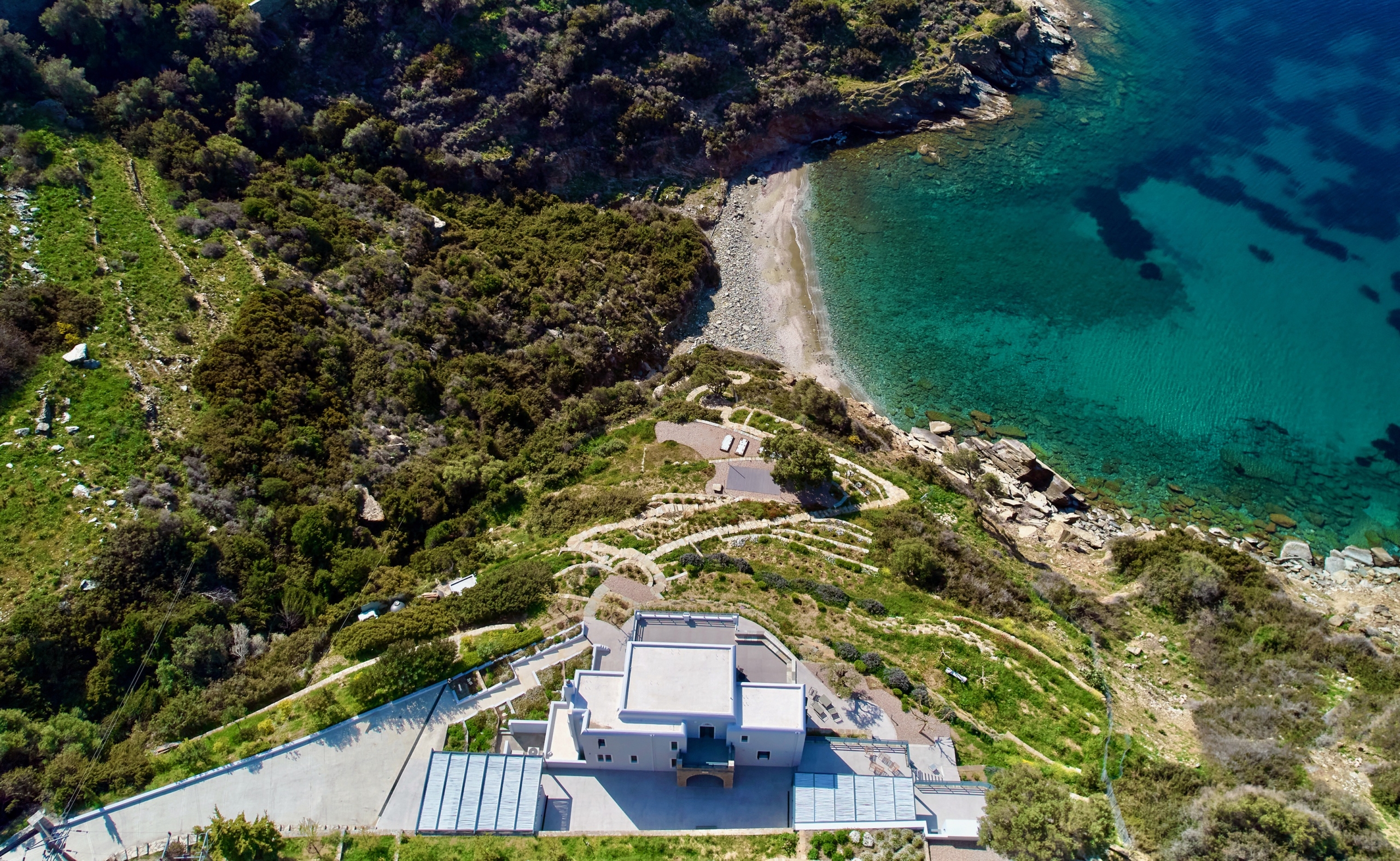 Fantastisk renovert villa med tilgang til sjøen - Andros (Kykladene ...